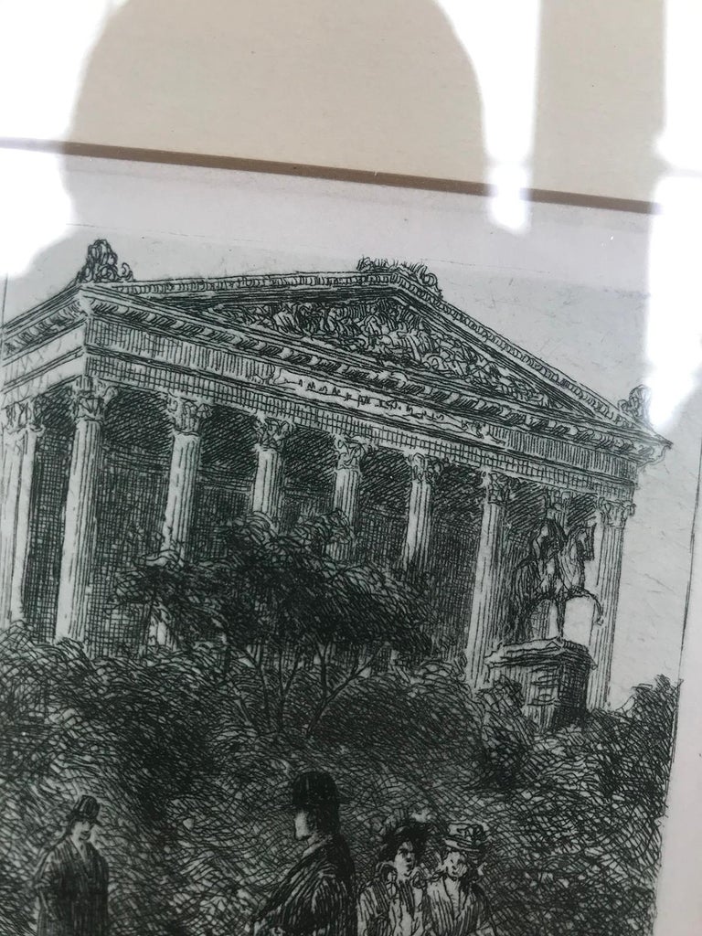 19th Century Engraving by Dutch Artist Oskar Paul Matthew Signed and ...