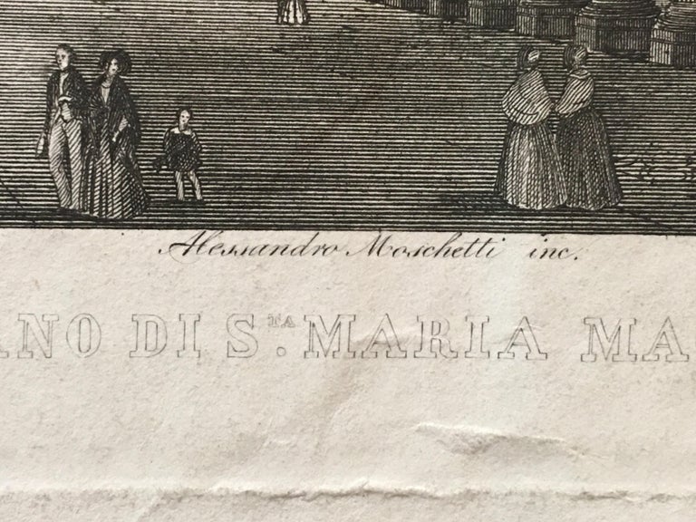 Period Engraving Interior View of Santa Maria Maggiore in Rome For Sale ...