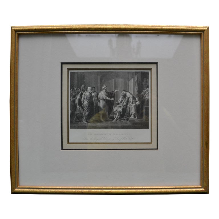 19th Century Engraving of Benjamin West 's the Banishment of ...