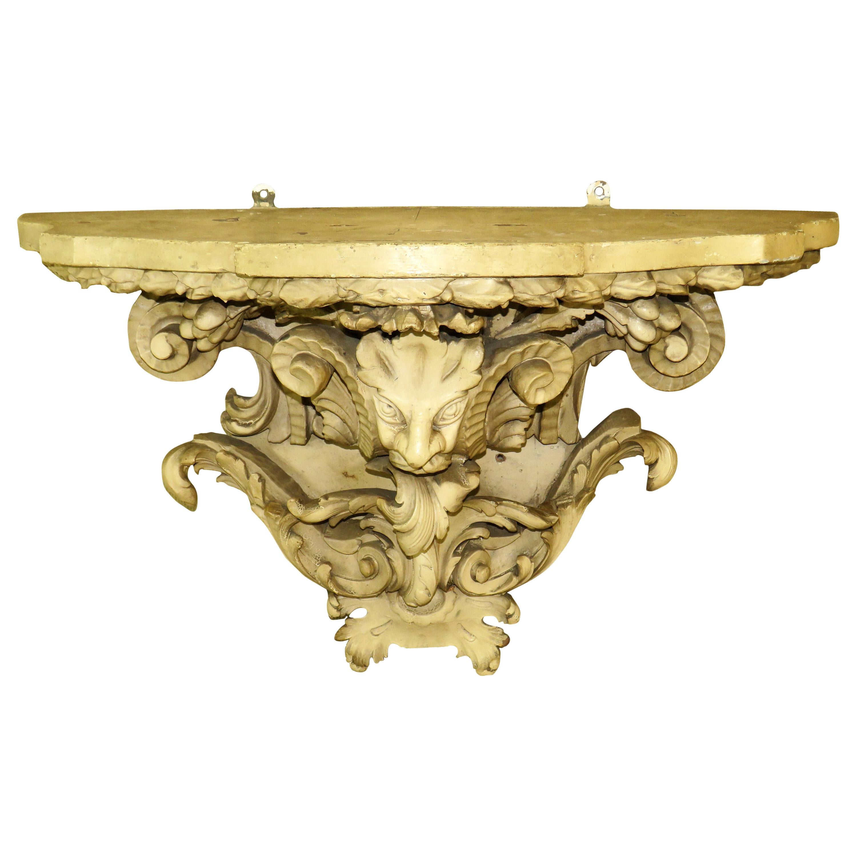19th Century Spanish Painted Corbel/Shelf at 1stDibs