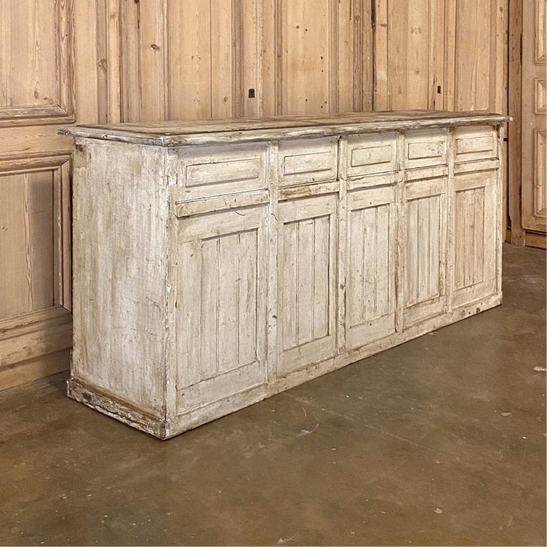 19th Century European Painted Store Counter at 1stDibs