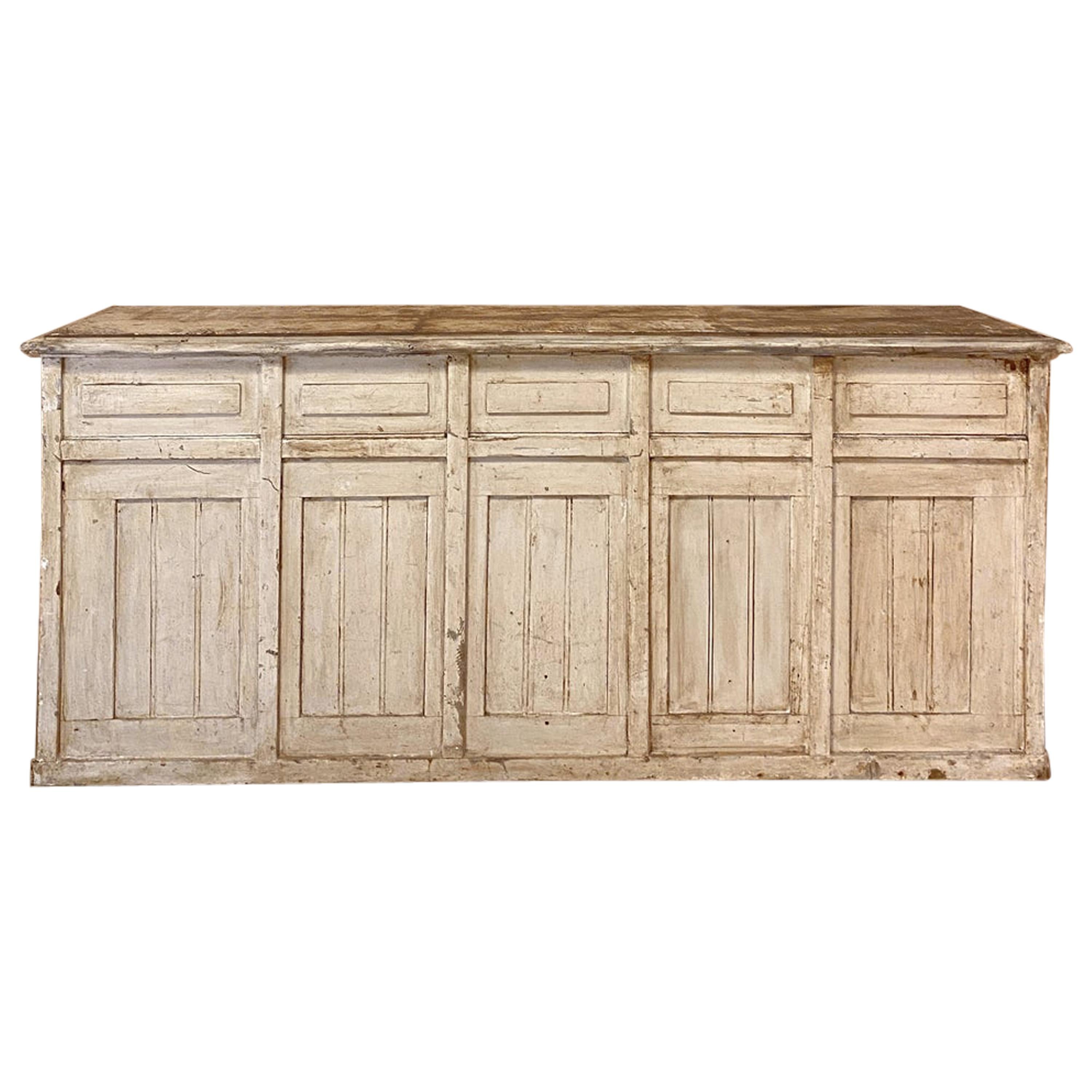 19th Century European Painted Store Counter at 1stDibs