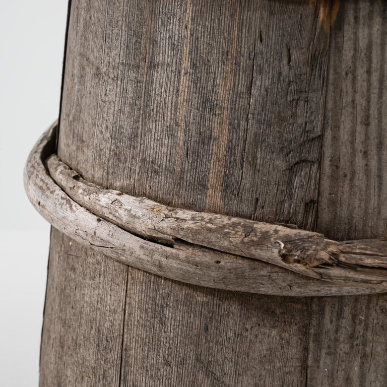 19th Century European Wooden Bucket For Sale at 1stDibs