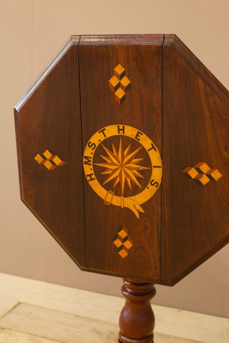 19th Century Exotic Hardwood Ships Table For Sale at 1stDibs