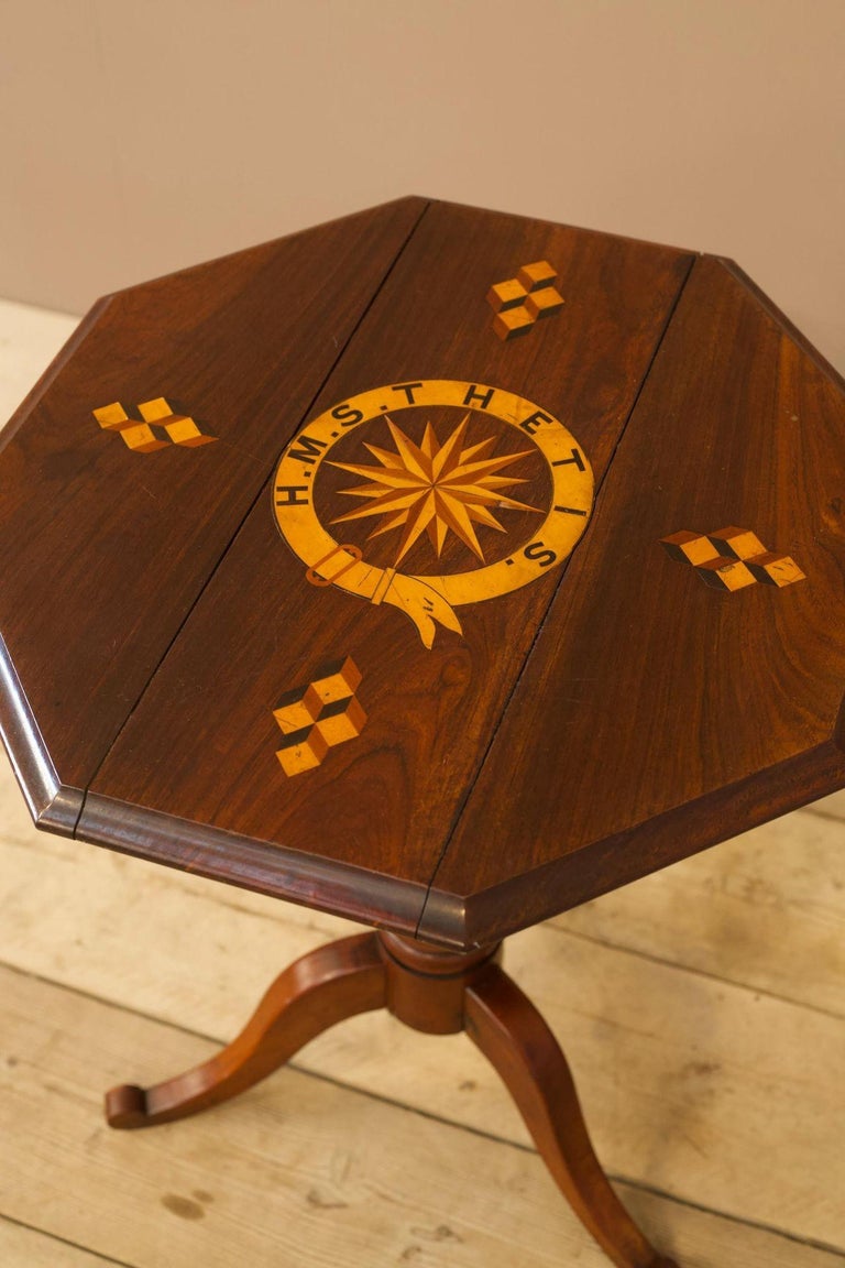 19th Century Exotic Hardwood Ships Table For Sale at 1stDibs