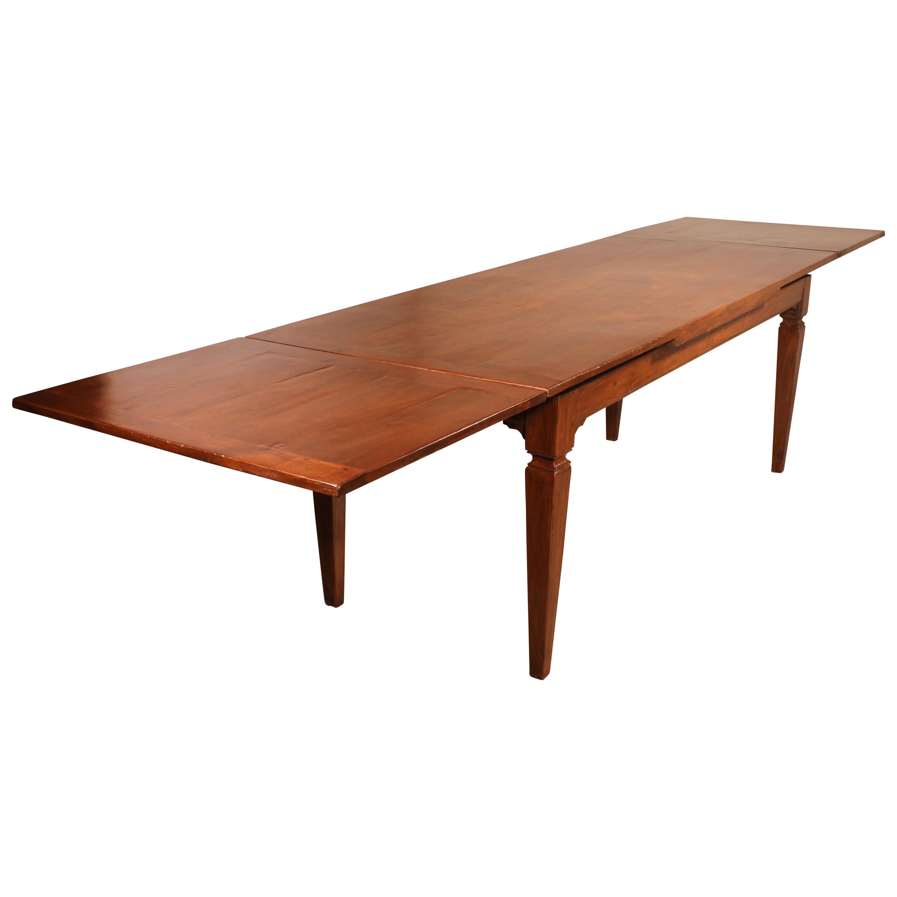 19th Century Extending Table Louis XVI Style Legs at 1stDibs