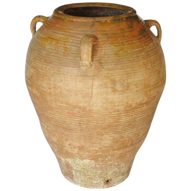 19th Century, Andalusia Olive Jar from Spain at 1stdibs