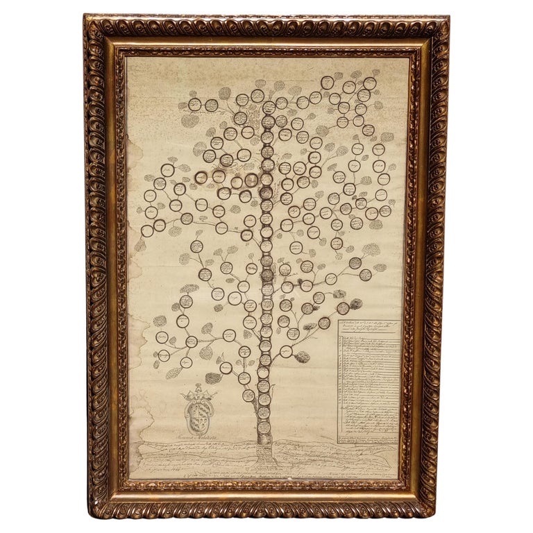 19th Century Family Tree For Sale at 1stDibs | sotto family tree