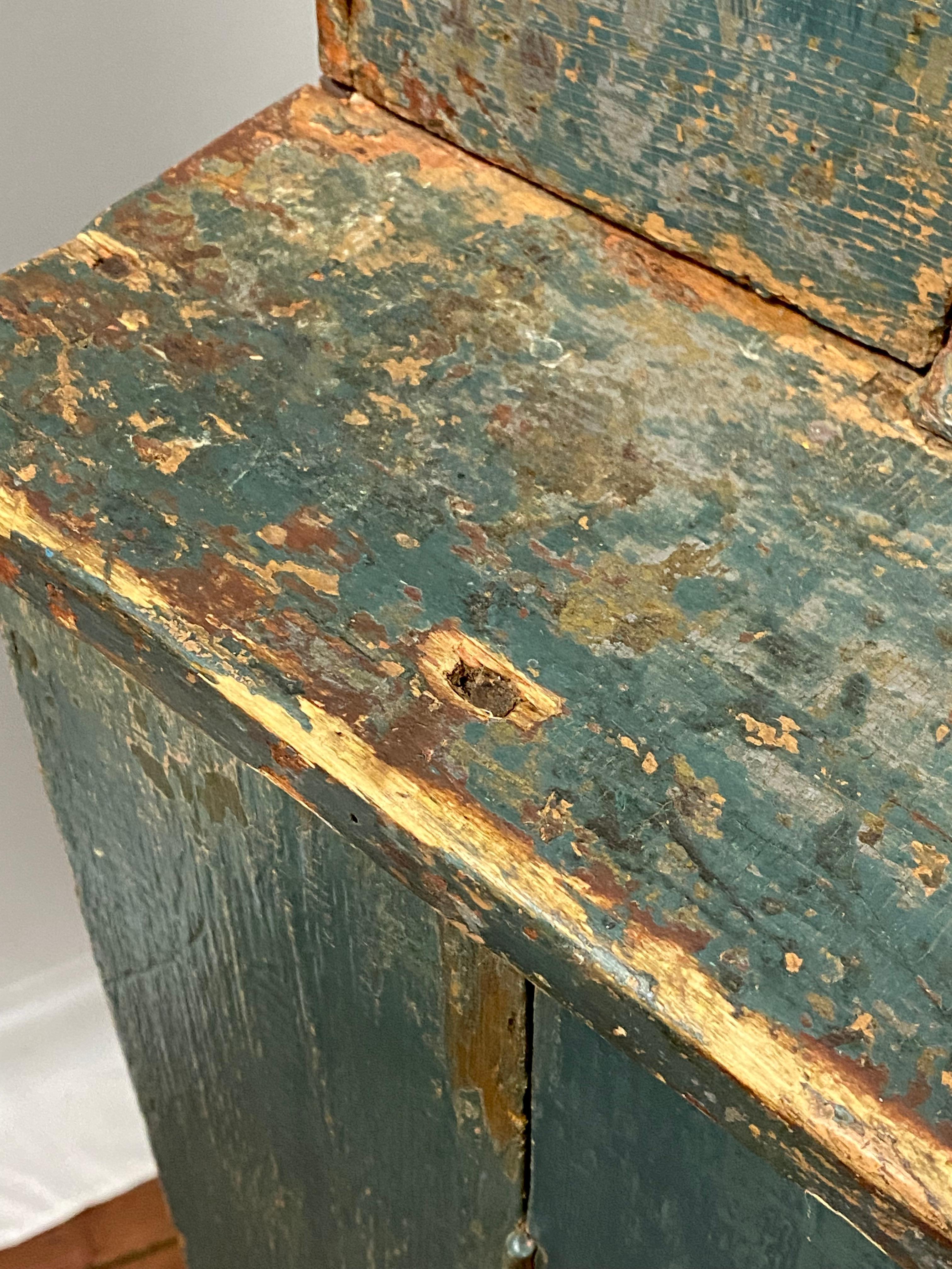 19th Century Farmhouse Step Back Cupboard For Sale at 1stDibs