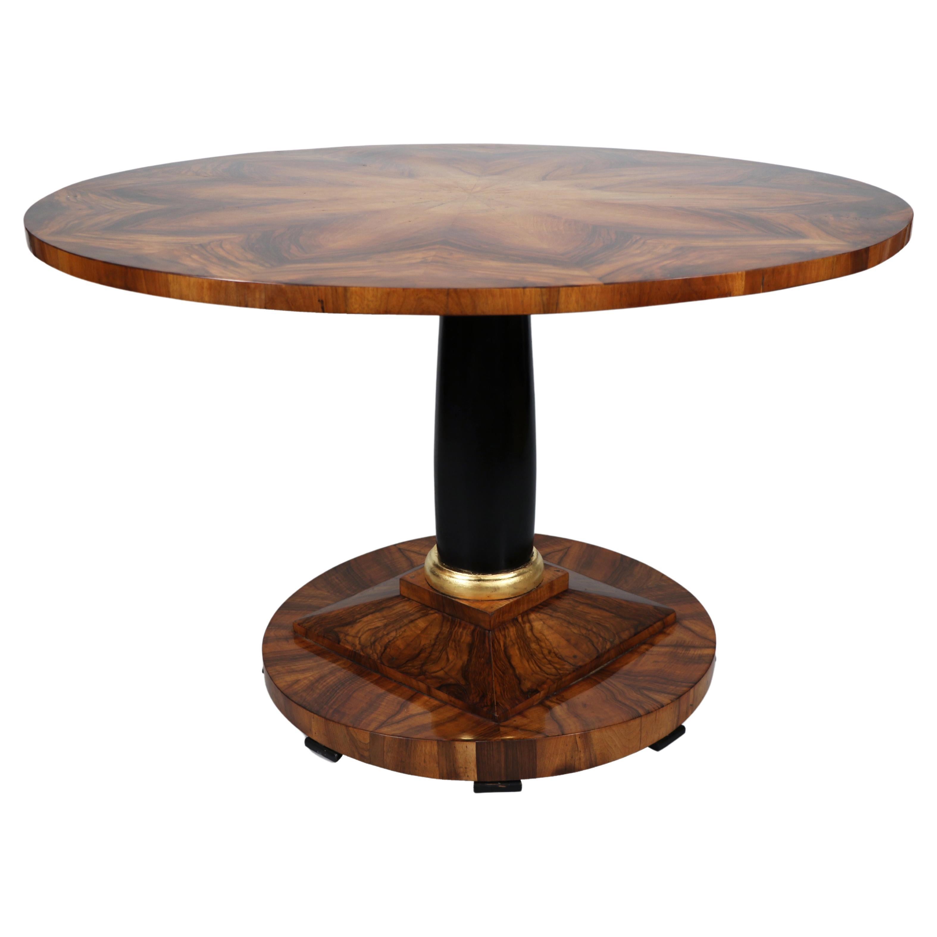 19th Century Fine Biedermeier Large Walnut Table. Vienna, c. 1820-25 ...