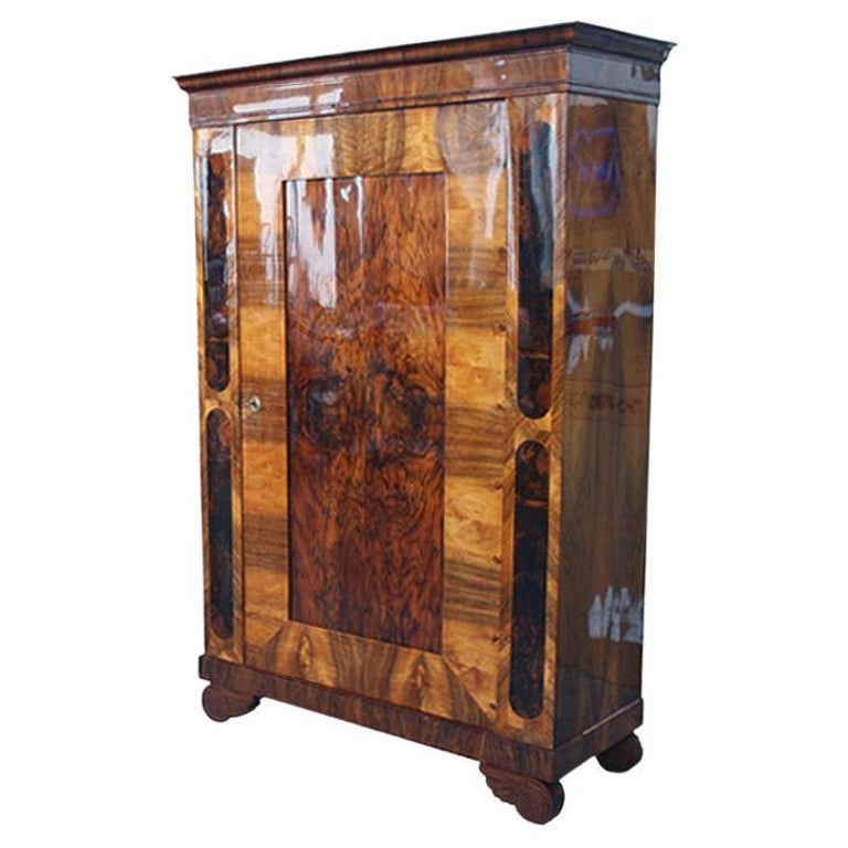 19th Century Fine Biedermeier Walnut Cabinet, Vienna, c. 1830 For Sale ...