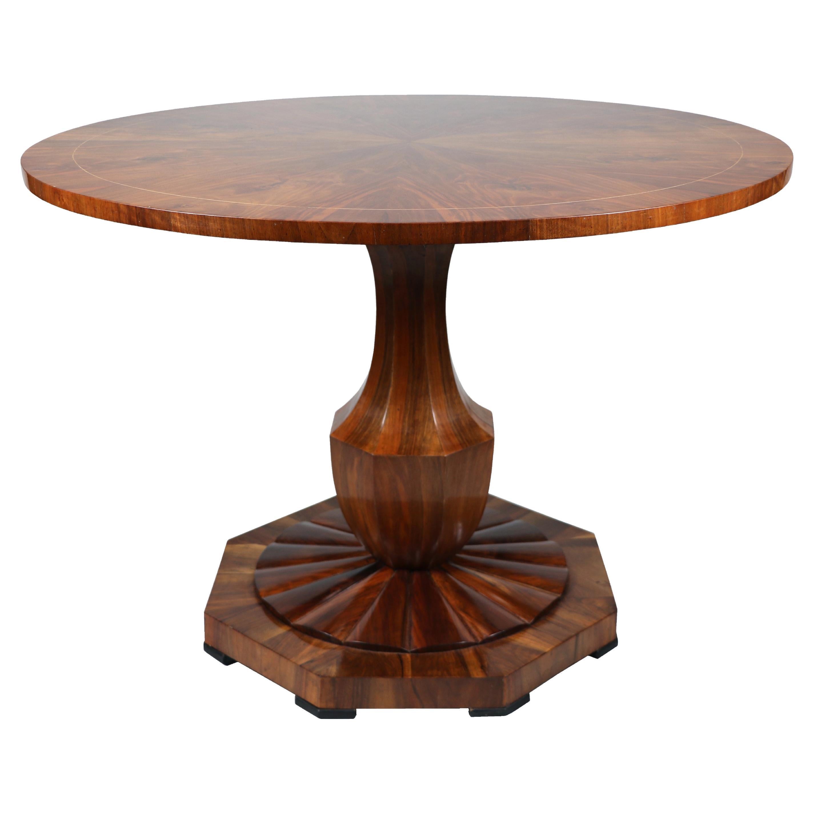 19th Century Fine Biedermeier Walnut Table. Vienna, c. 1820-25. For ...