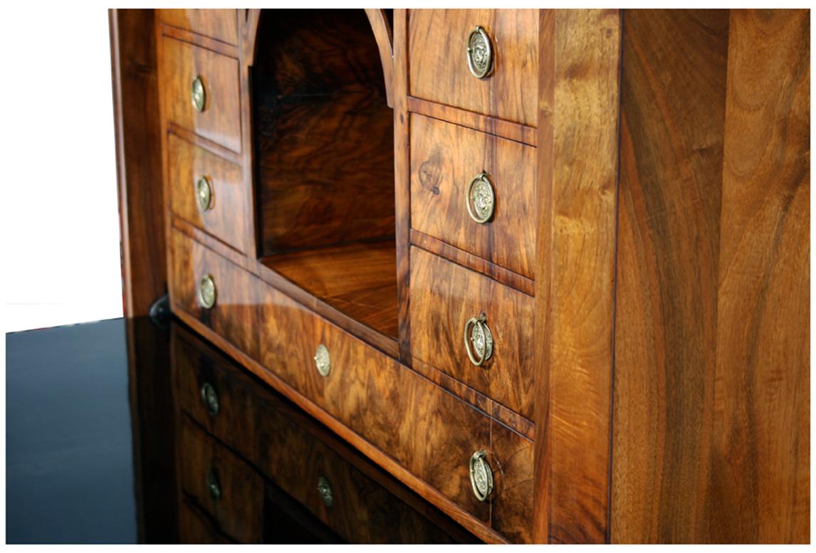 19th Century Fine Biedermeier Walnut Secretaire. Vienna, c. 1825. For ...