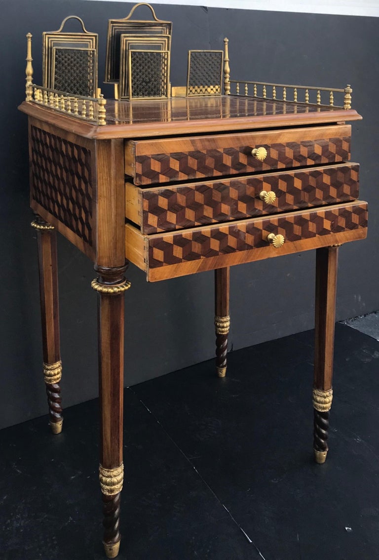 19th Century Fine French Louis XVI Neoclassical Style Center Writing ...