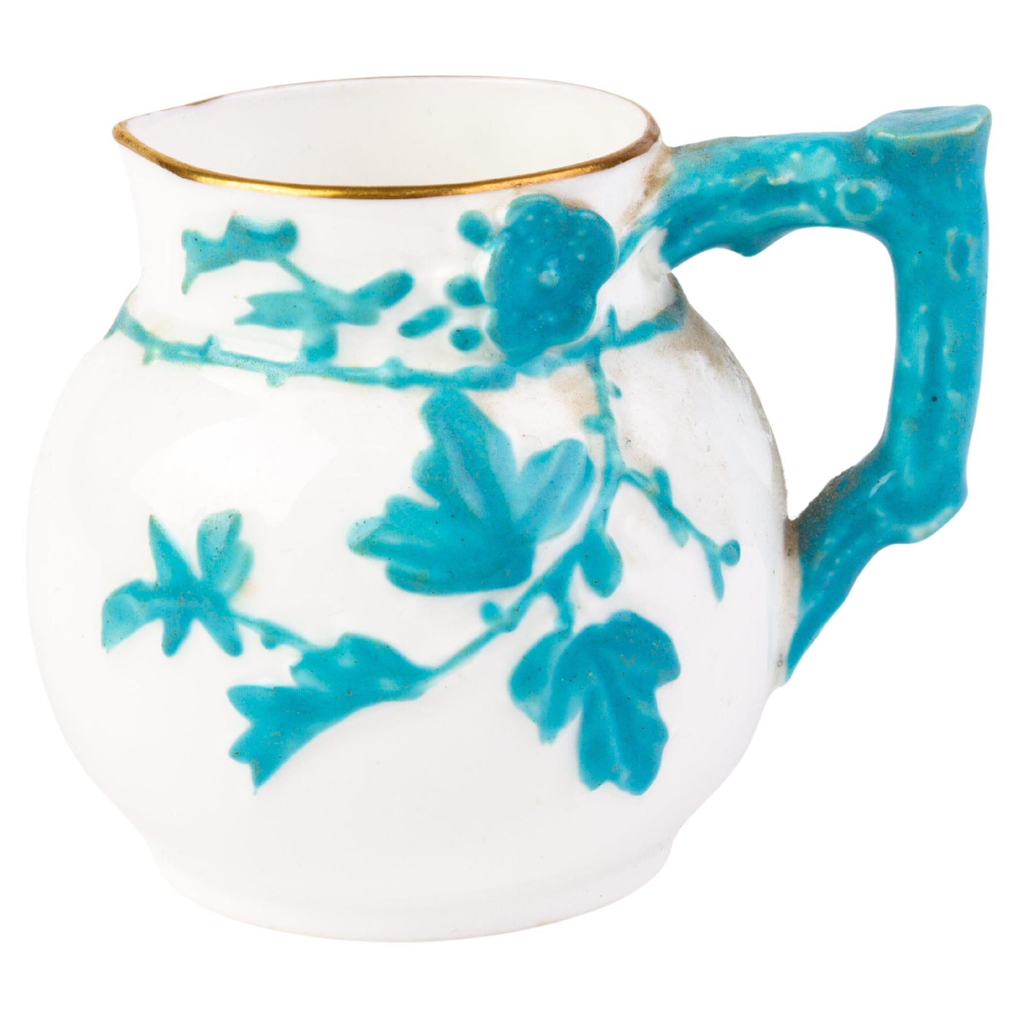 19th Century Fine Porcelain Floral Cream Jug For Sale at 1stDibs