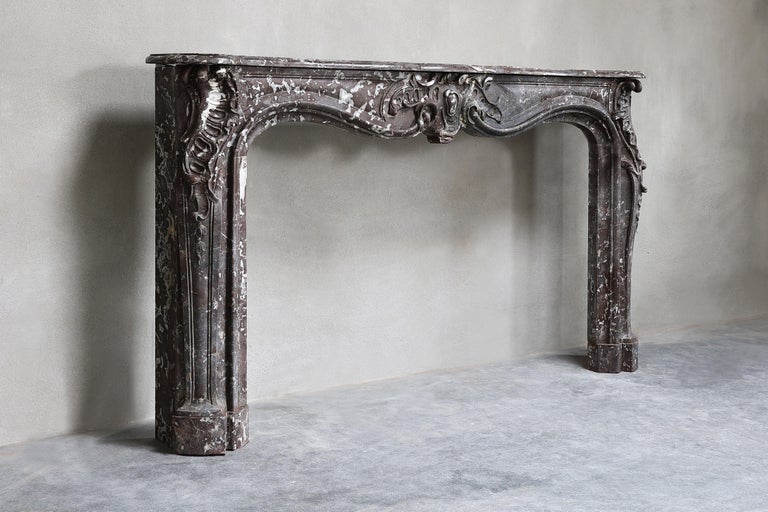 Antique Marble Fireplace Surround | Rouge Royal Belge Marble | 18th ...