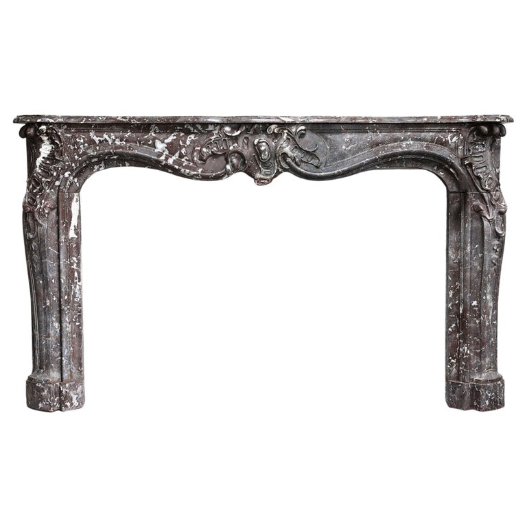Antique Marble Fireplace Surround | Rouge Royal Belge Marble | 18th ...