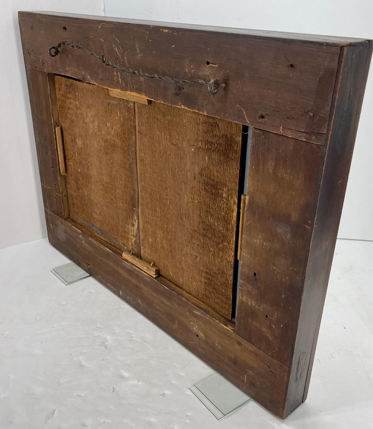 19th Century Flaming Mahogany Veneer Rectangular Mirror, American, 1880 ...