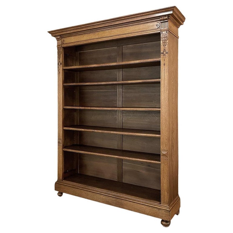 19th Century, Flemish Neoclassical Open Bookcase ~ Bookshelf For Sale ...