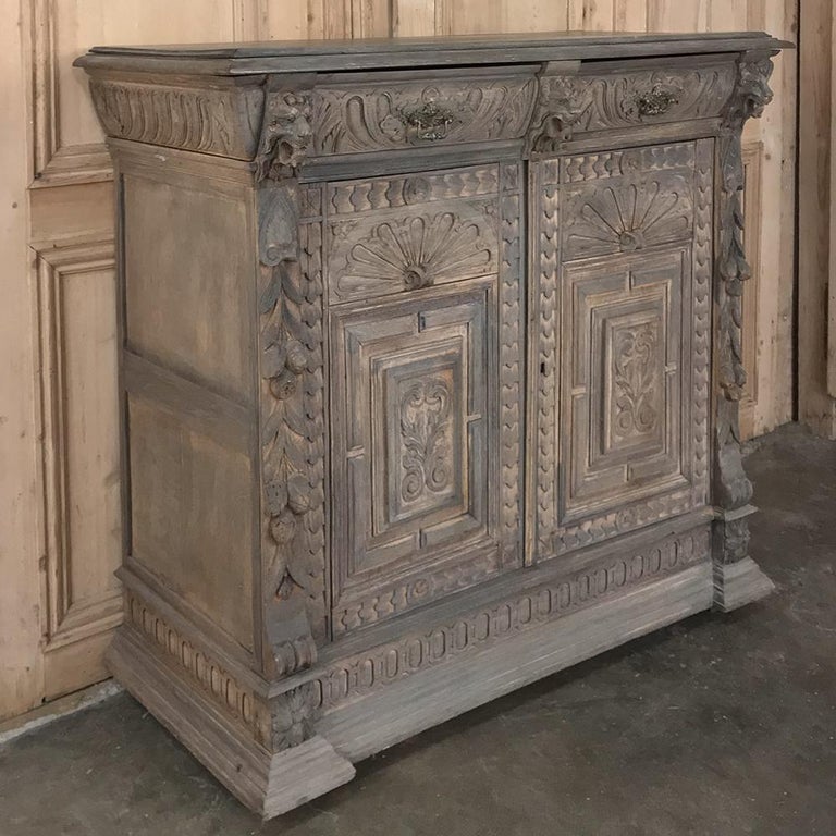 19th Century Flemish Renaissance Oak Buffet at 1stDibs
