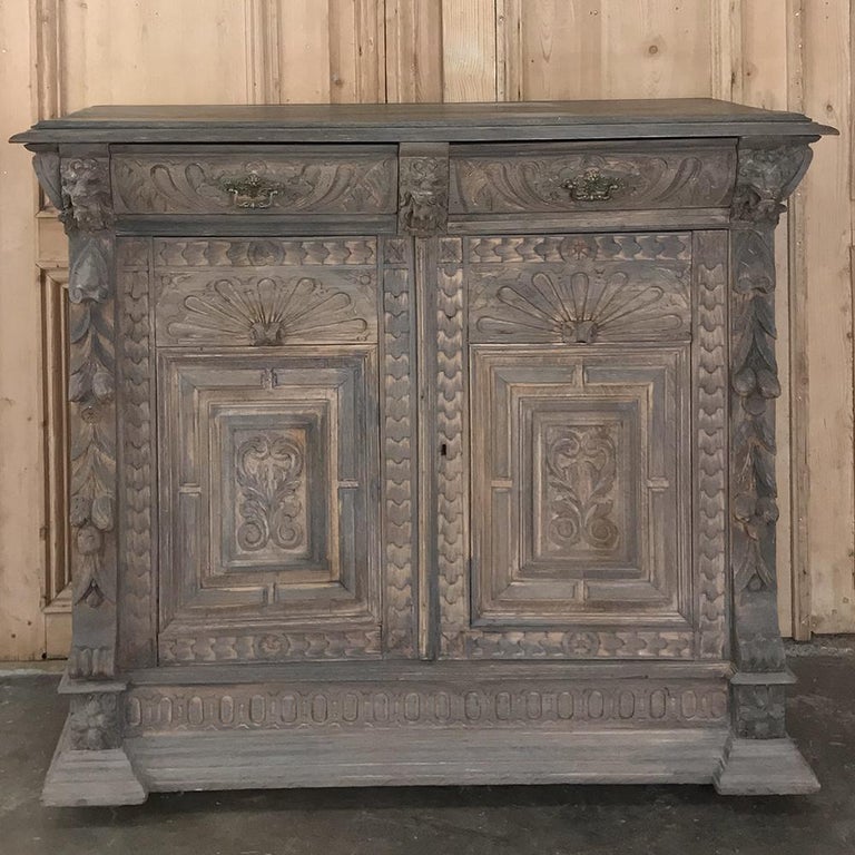 19th Century Flemish Renaissance Oak Buffet at 1stDibs