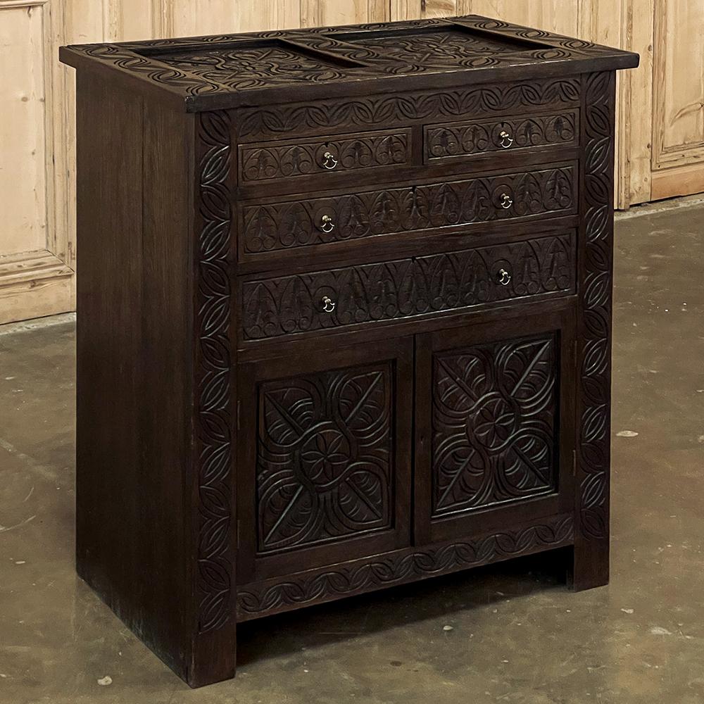 19th Century Flemish Renaissance Silver Chest, Argentier For Sale at ...