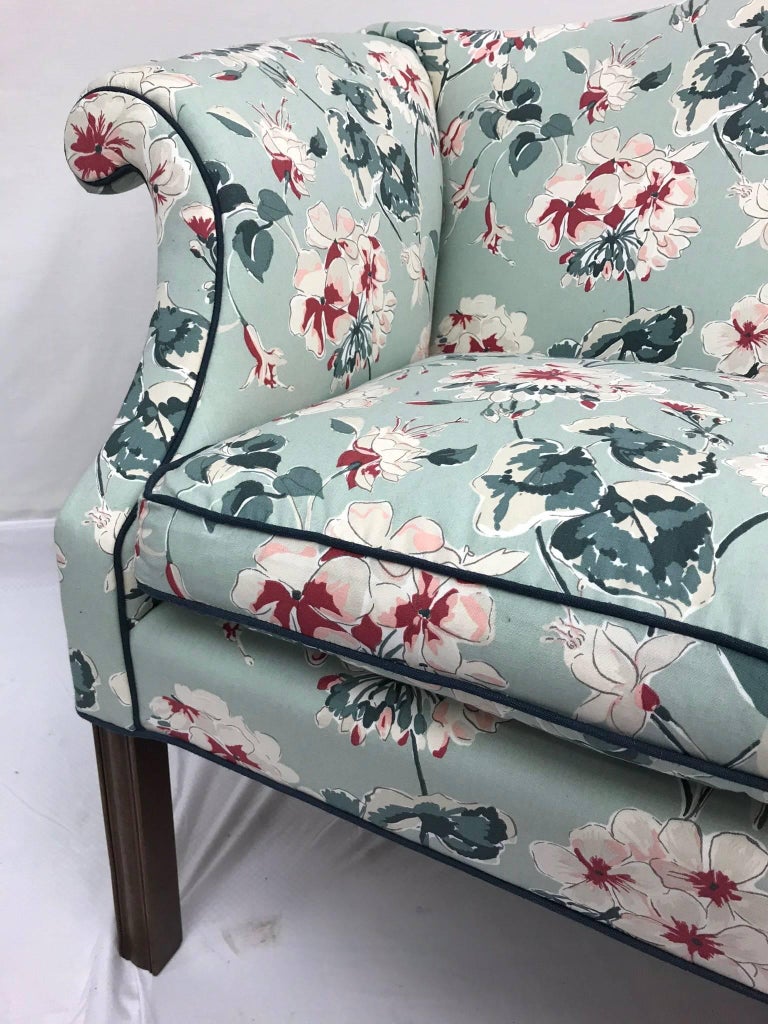 19th Century Floral Settee For Sale at 1stDibs