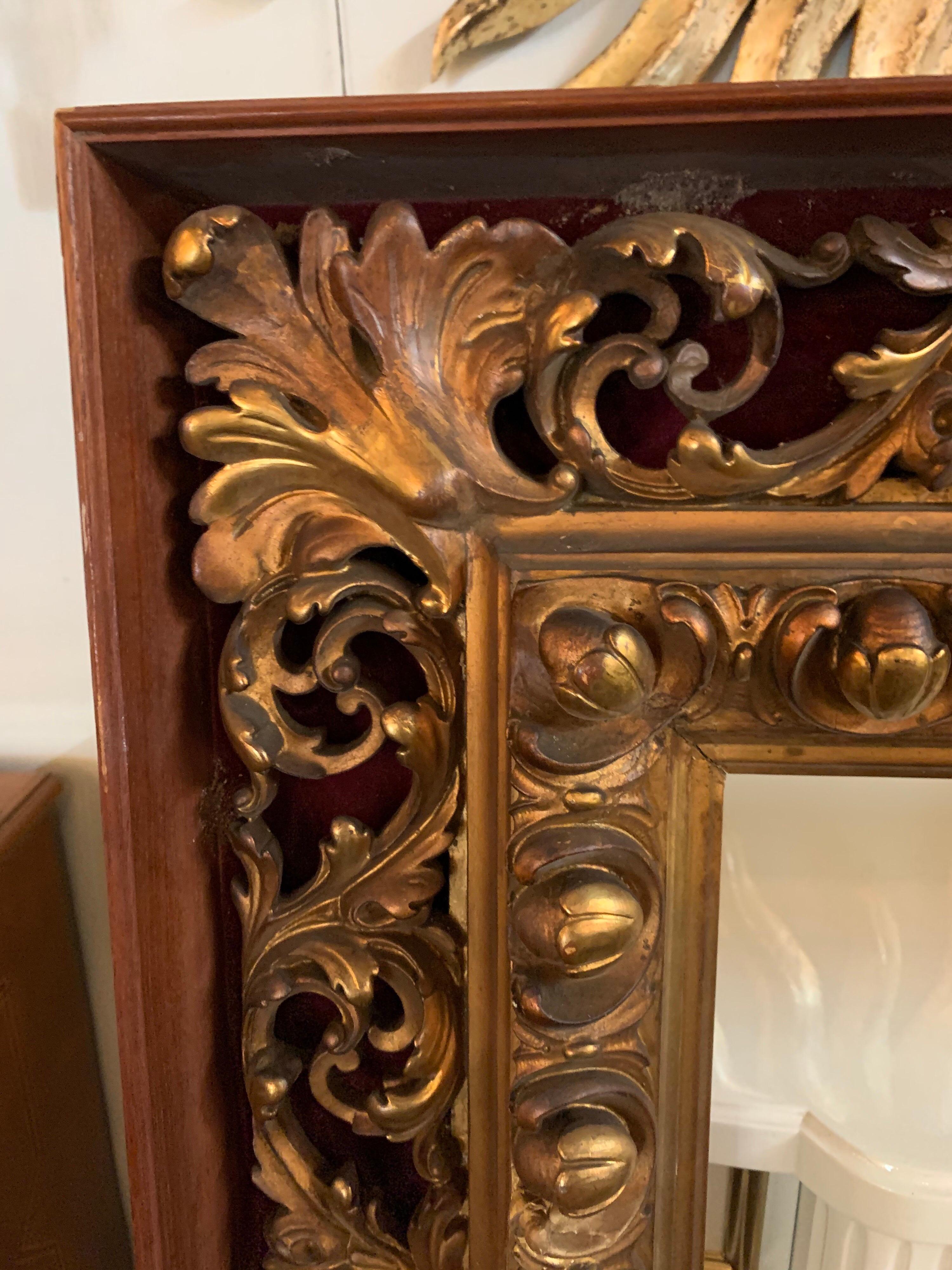 19th Century Florentine Giltwood Frame in Oak Shadow Box For Sale at ...