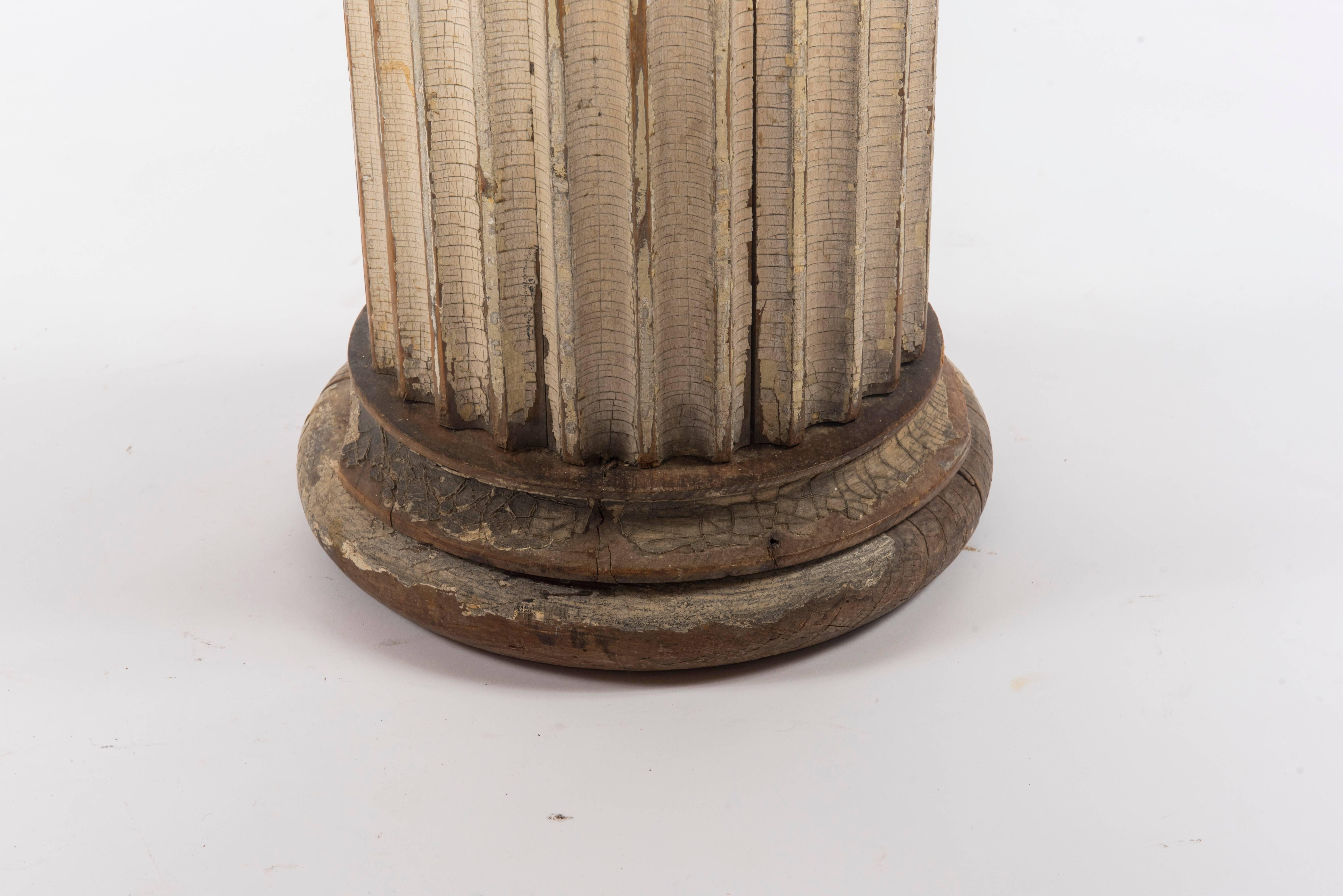 19th Century Fluted Wood Columns at 1stDibs