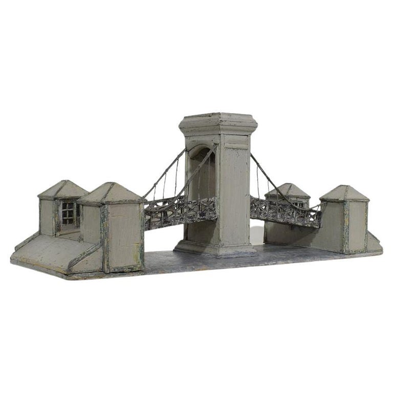 19th Century Folk Art French Model of a Bridge For Sale at 1stDibs