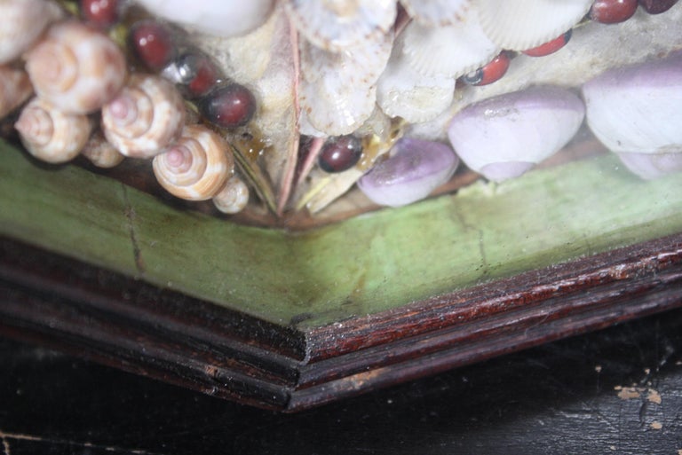 19th Century Folk Art Maritime Sailor's Shell Valentine Souvenir Love ...