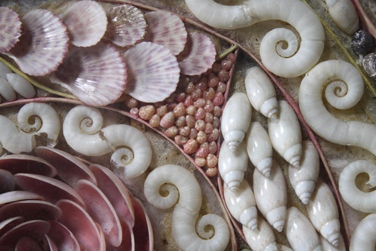 19th Century Folk Art Maritime Sailor's Shell Valentine Souvenir Love ...