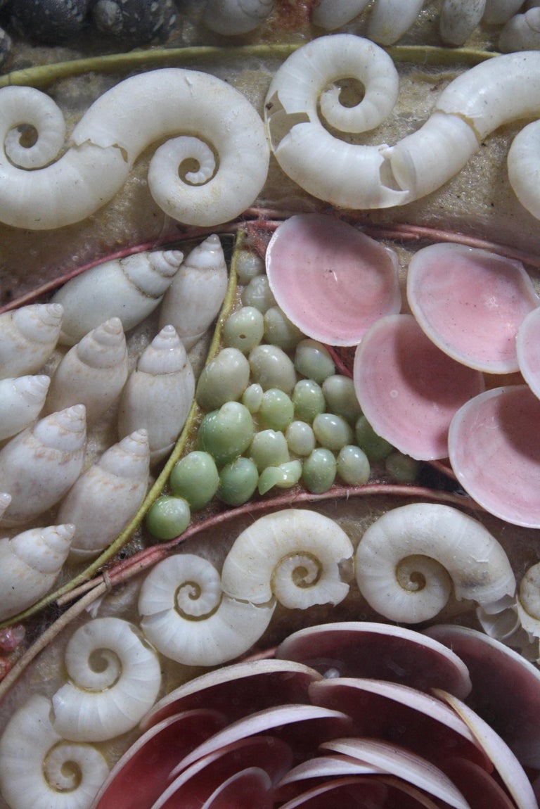 19th Century Folk Art Maritime Sailor's Shell Valentine Souvenir Love ...