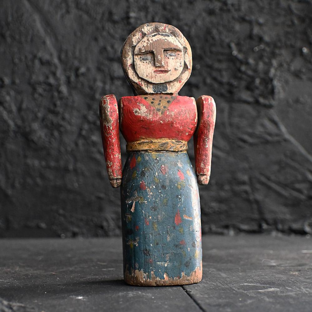 19th Century Folk art Primitive Doll For Sale at 1stDibs
