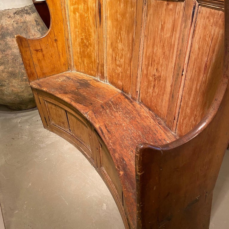 19th Century, Framed and Paneled Pine Settle Bench For Sale at 1stDibs ...