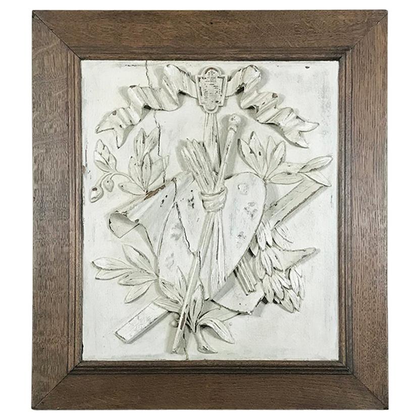 Enormous Painted, Gilded Leather Panel, Italy c.1850 at 1stDibs