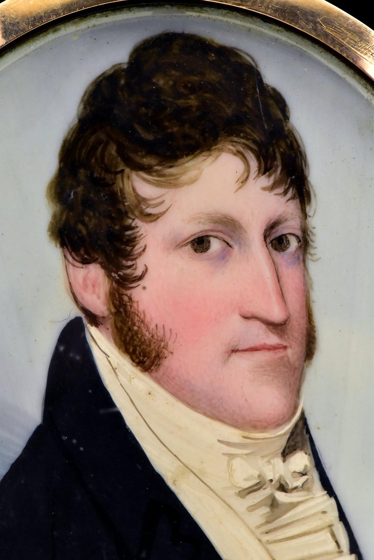 19th Century Frederick Buck Irish Miniature Portrait Painting in ...