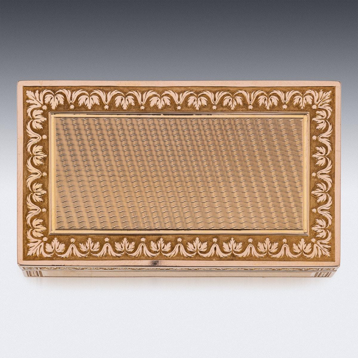 19th Century French 18k Gold Snuff Box, Paris, circa 1860 at 1stDibs