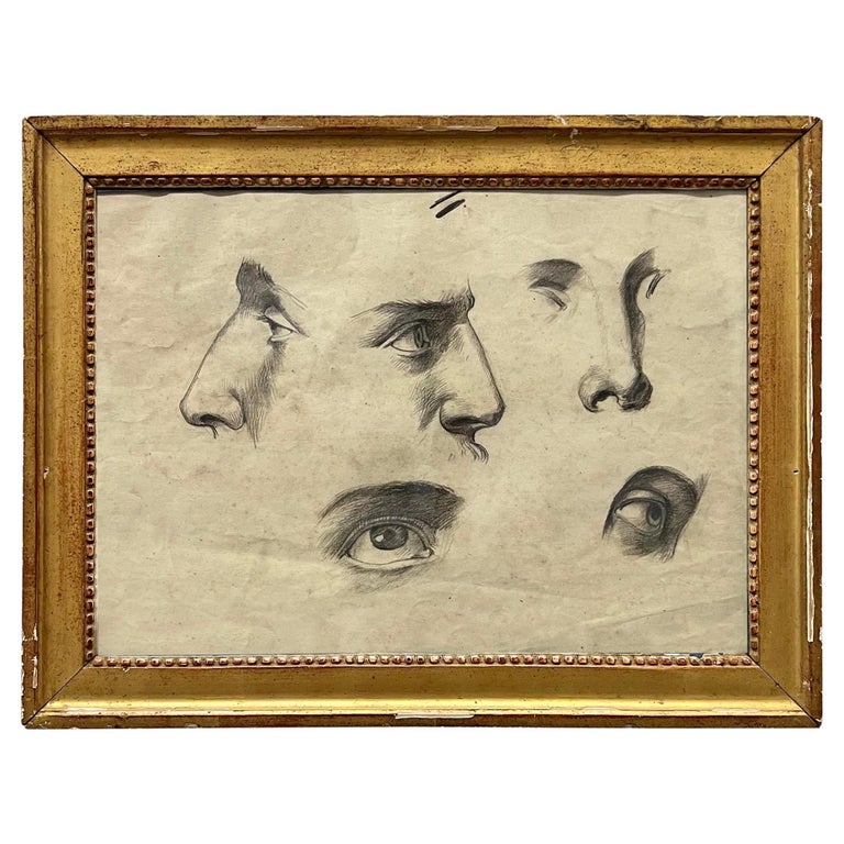 19th Century French Academic Drawing For Sale at 1stDibs