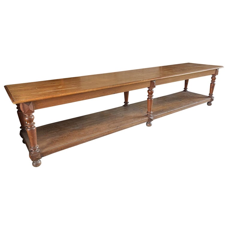 19th Century French Antique Walnut Draper’s, Drapier Table, Antique ...