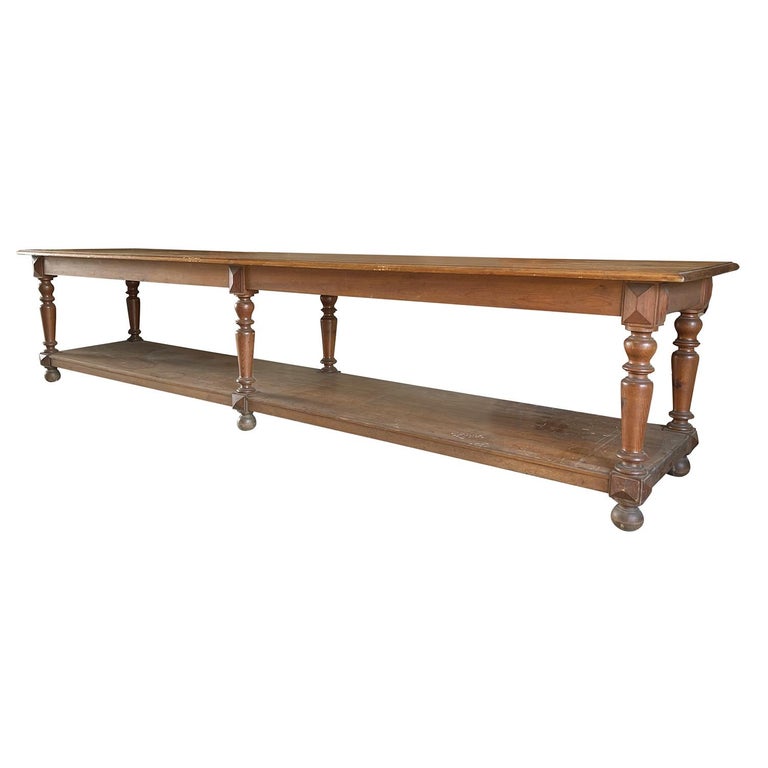 19th Century French Antique Walnut Draper’s, Drapier Table, Antique ...