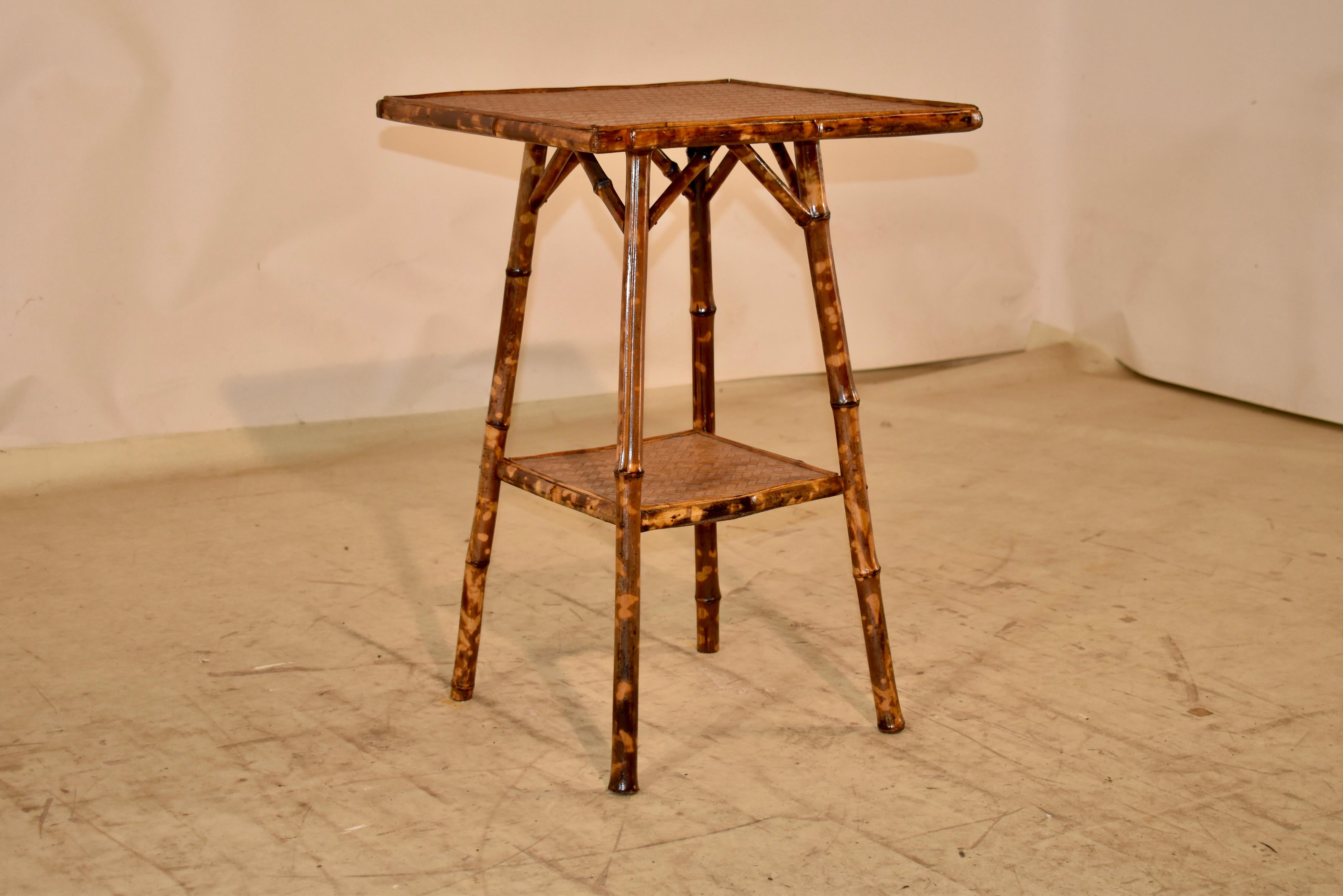 19th Century French Bamboo Side Table For Sale at 1stDibs