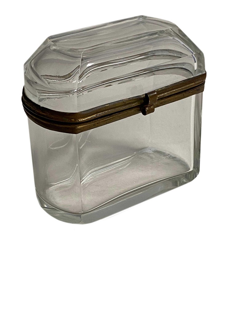 19th Century French Beveled Glass Box For Sale at 1stDibs