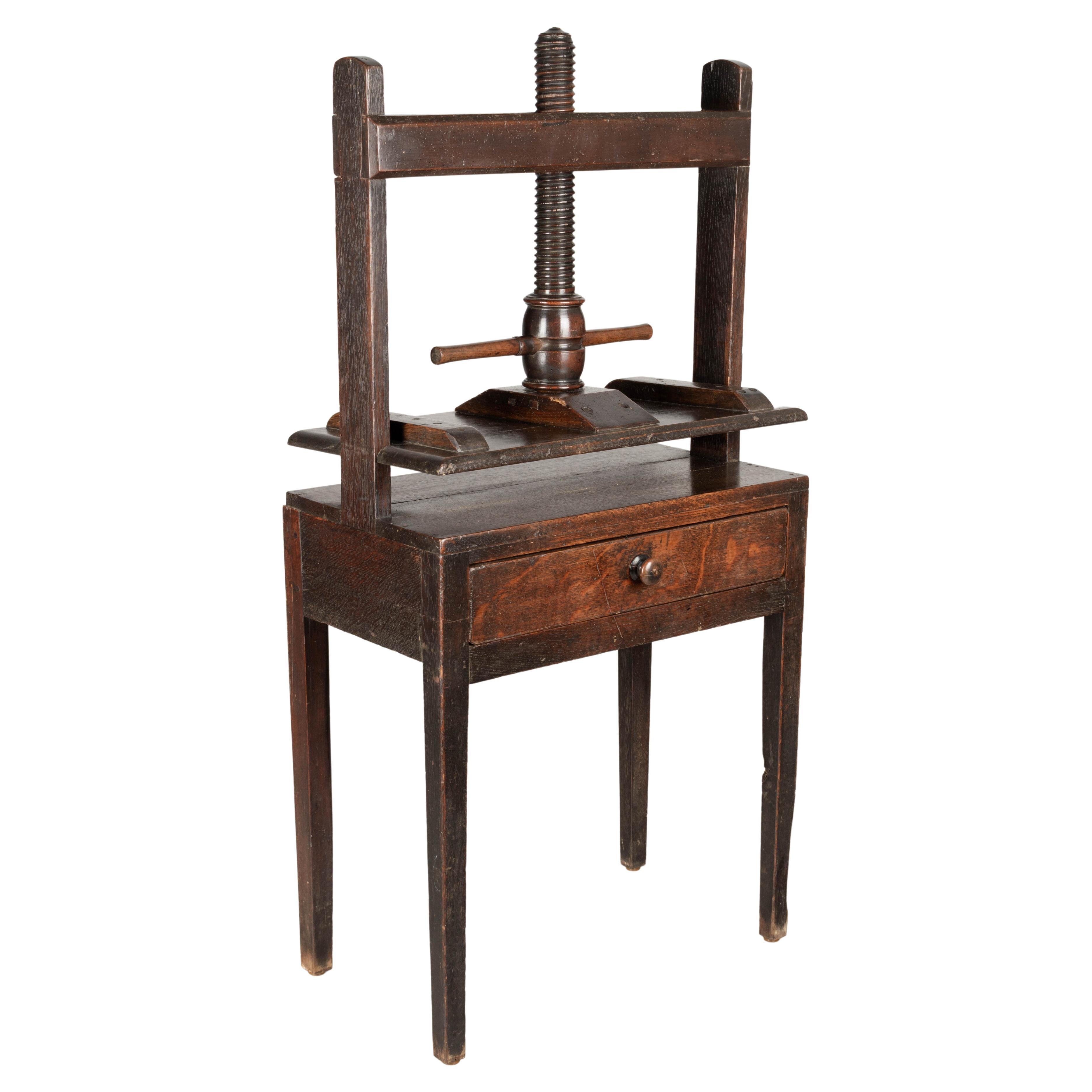 Impressive 18th Century Flemish Freestanding Book Press For Sale at 1stDibs