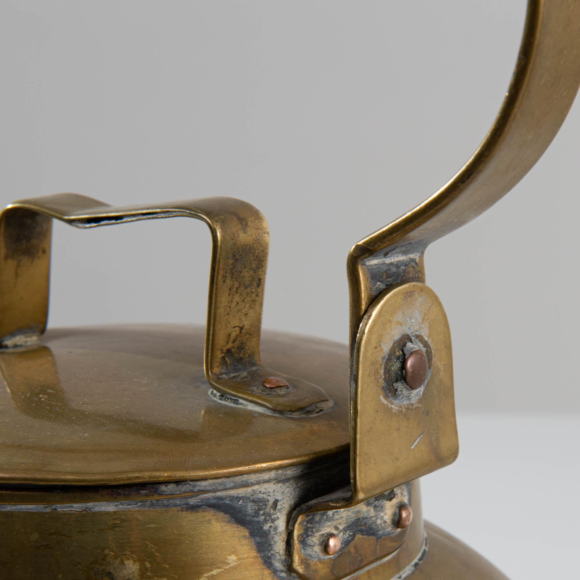 19th Century French Brass Kettle For Sale at 1stDibs