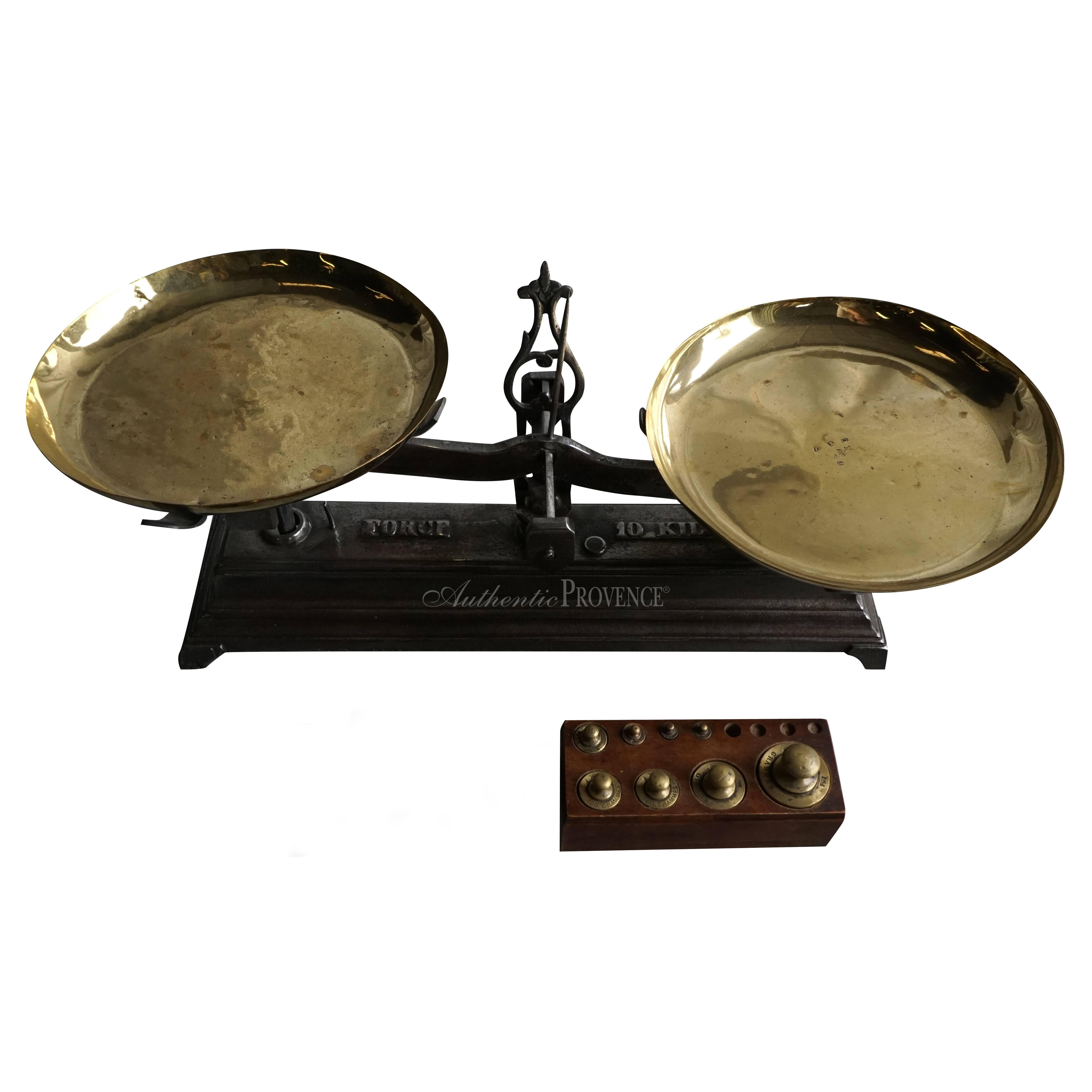 19th Century French Brass Scale at 1stDibs