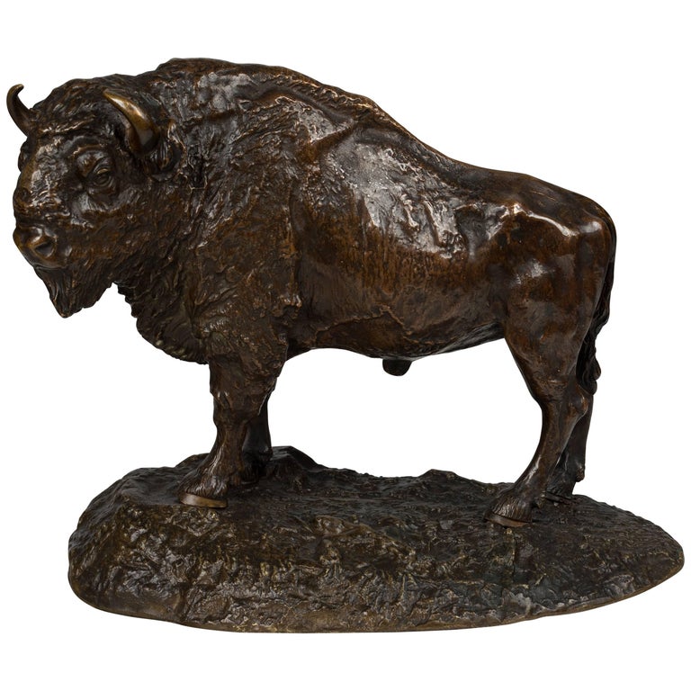 19th Century French Bronze Bison at 1stDibs
