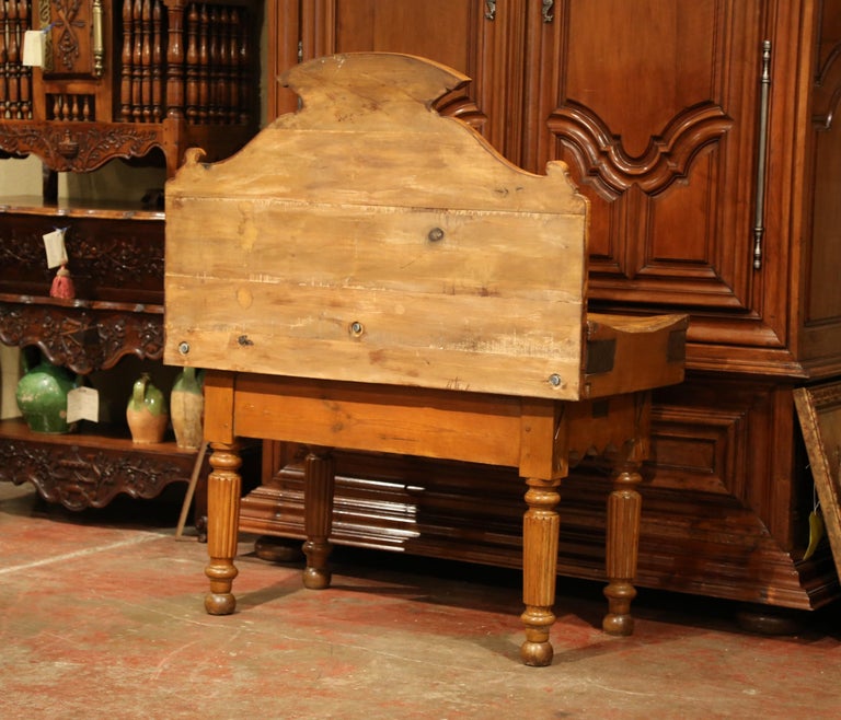 19th Century French Butcher Block with Antique Meat Cleavers Knives at ...