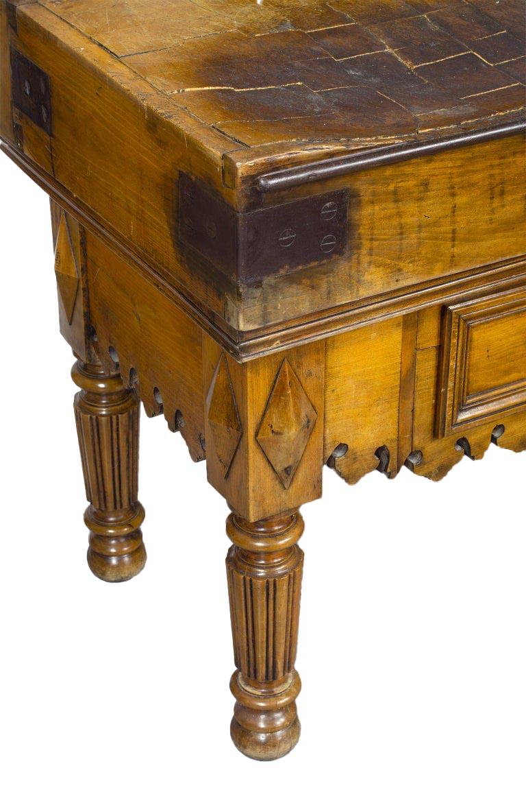 19th Century French Butcher Block with Drawer at 1stDibs | french ...