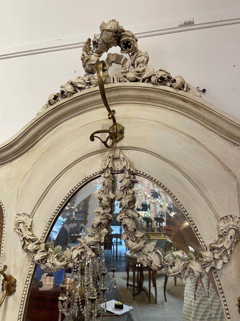 19th Century French Carved and Painted Hall Tree For Sale at 1stDibs